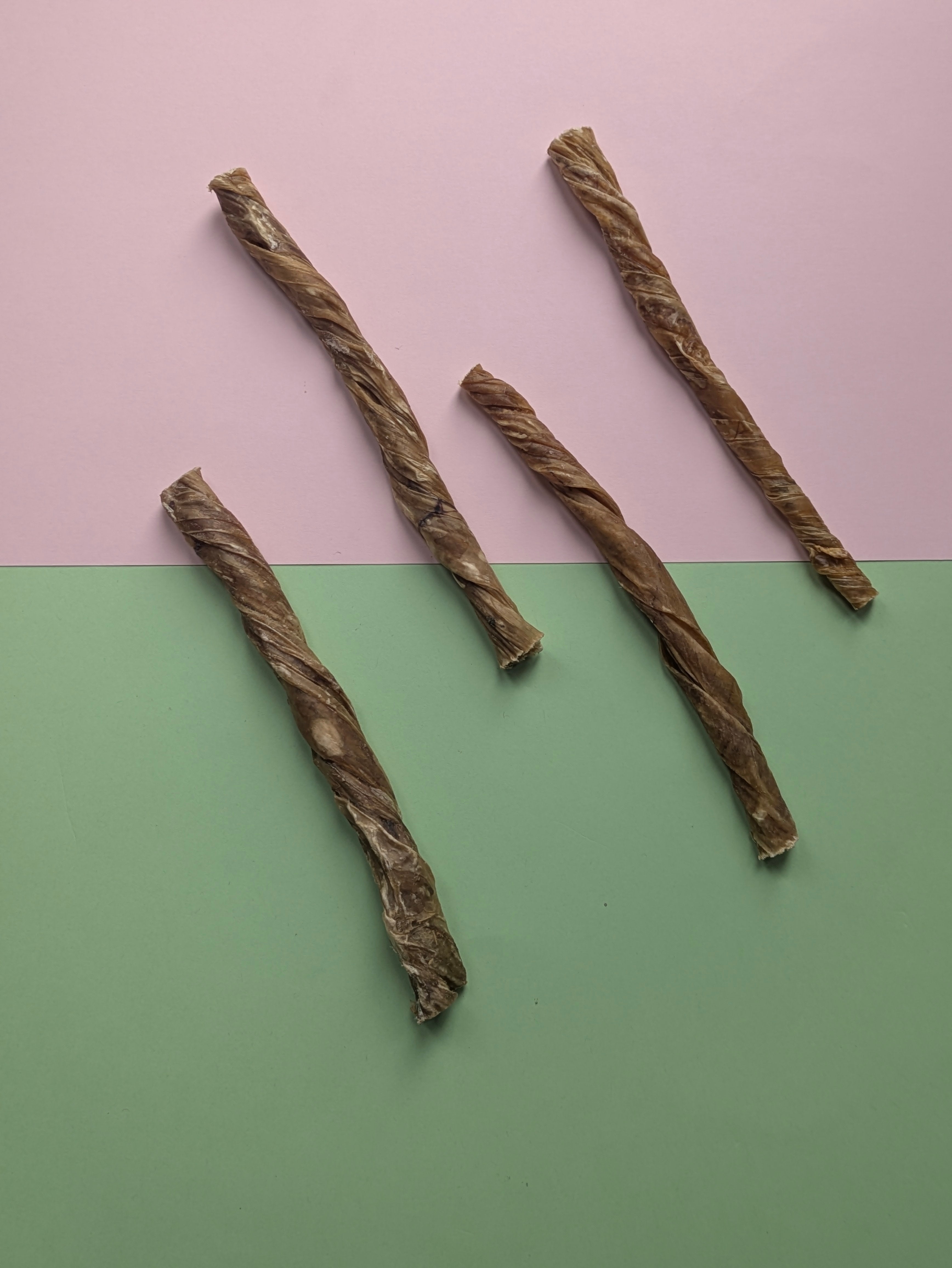 100% Beef Bladder Twists - Low Fat, High Protein Dog Treat – The Dog Corner